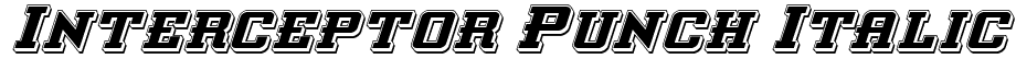 Interceptor Punch Italic: Free Font Download | MaisFontes