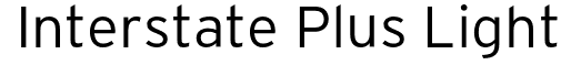 Interstate Plus Light Font: Free Download | MaisFontes