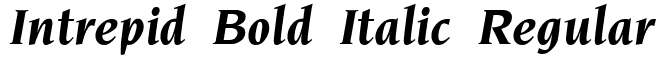 Intrepid Bold Italic Regular: Baixar Fonte Grátis | MaisFontes