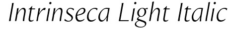 Intrinseca Light Italic: Baixar Fonte Grátis | MaisFontes
