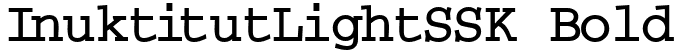 InuktitutLightSSK Bold: Free Font Download | MaisFontes