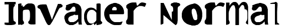 Invader Normal Font: Free Download | MaisFontes