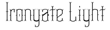 IRONGATE: Download Free Font | MaisFontes