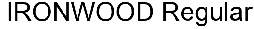 IRONWOOD Regular: Free Font Download | MaisFontes