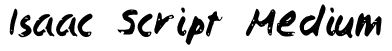 Isaac Script Medium Font: Free Download | MaisFontes