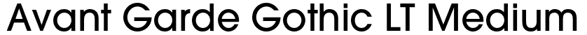 Avant Garde Gothic LT Medium Font: Free Download | MaisFontes