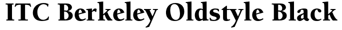 ITC Berkeley Oldstyle Black Font: Free Download | MaisFontes