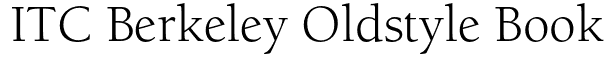 ITC Berkeley Oldstyle Book Font: Free Download | MaisFontes