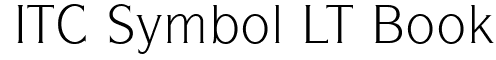 ITC Symbol LT Book Font: Free Download | MaisFontes