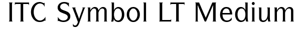 ITC Symbol LT Medium: Free Font Download | MaisFontes
