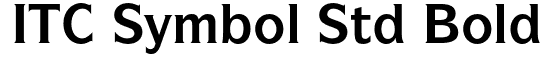 ITC Symbol Std Bold: Free Font Download | MaisFontes