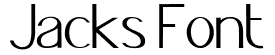 Jacks Font Font: Free Download | MaisFontes