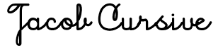 Jacob Cursive Font: Free Download | MaisFontes