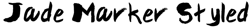 Jade Marker Styled: Free Font Download | MaisFontes