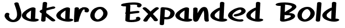 Jakaro Expanded Bold Font: Free Download | MaisFontes