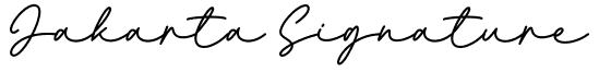 Jakarta Signature Font: Free Download | MaisFontes