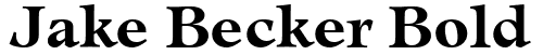 Jake Becker Bold: Free Font Download | MaisFontes