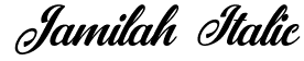Jamilah Italic Font: Free Download | MaisFontes