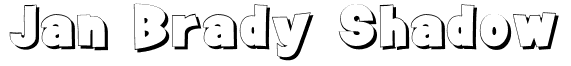 Jan Brady Shadow: Free Font Download | MaisFontes