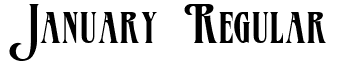January Regular Font: Free Download | MaisFontes