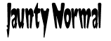 Jaunty Normal: Free Font Download | MaisFontes