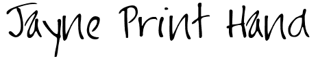 Jayne Print Hand: Free Font Download | MaisFontes