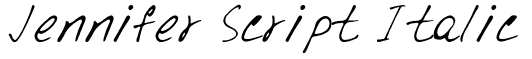 Jennifer Script Italic: Baixar Fonte Grátis | MaisFontes