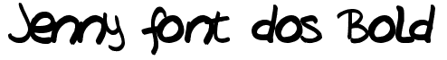 Jenny font dos Bold: Free Font Download | MaisFontes