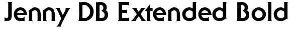 Jenny DB Extended Bold: Free Font Download | MaisFontes