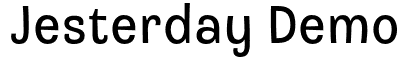 Jesterday Demo: Baixar Fonte Grátis | MaisFontes