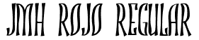 JMH ROJO Regular Font: Free Download | MaisFontes