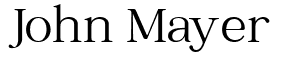 John Mayer Font: Free Download | MaisFontes