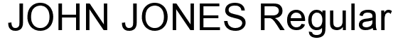 JOHN JONES Regular Font: Free Download | MaisFontes