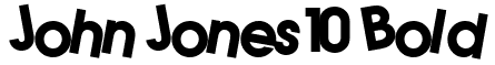 John Jones10 Bold: Free Font Download | MaisFontes