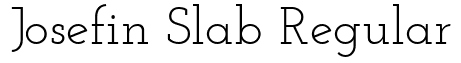 Josefin Slab Regular Font: Free Download | MaisFontes