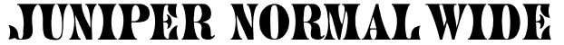 Juniper Normal Wide: Free Font Download | MaisFontes