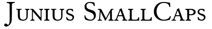 Junius SmallCaps Font: Free Download | MaisFontes