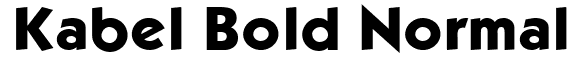 Kabel Bold: Download Free Font | MaisFontes