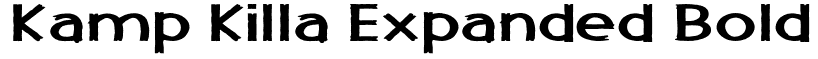 Kamp Killa Expanded Bold: Free Font Download | MaisFontes