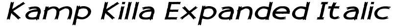 Kamp Killa Expanded Italic: Free Font Download | MaisFontes