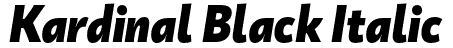 Kardinal Black Italic Font: Free Download | MaisFontes