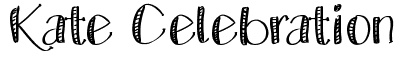 Kate Celebration: Free Font Download | MaisFontes