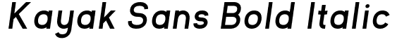 Kayak Sans Bold Italic Font: Free Download | MaisFontes