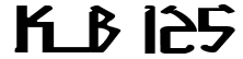 KB 125 Font: Free Download | MaisFontes