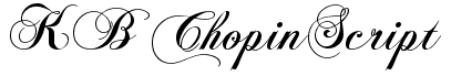 KB ChopinScript Font: Free Download | MaisFontes