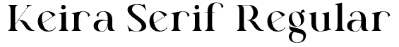 Keira Serif Regular: Free Font Download | MaisFontes