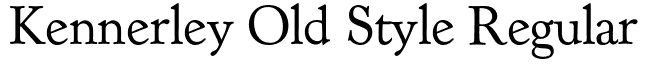 Kennerley Old Style Regular: Free Font Download | MaisFontes