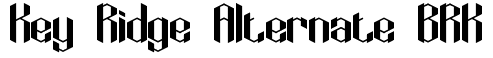 Key Ridge Alternate BRK: Free Font Download | MaisFontes