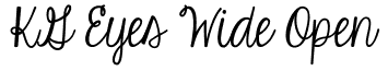 KG Eyes Wide Open Font: Free Download | MaisFontes