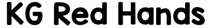 KG Red Hands: Free Font Download | MaisFontes